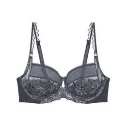 Triumph B&uuml;gel-BH ' Wild Iris Florale ' Damen Gr&ouml;&szlig;e 95 anthrazit