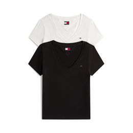 Tommy Jeans T-Shirt Damen Gr&ouml;&szlig;e M schwarz / wei&szlig;