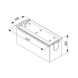 Bosch Starterbatterie T4 12 V, 140 Ah, 800 A 0092t40750 12V 68Ah 800A f&uuml;r Iveco