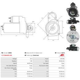 AS-PL Starter s0002 f&uuml;r Mercedes DAF MAN RENAULT