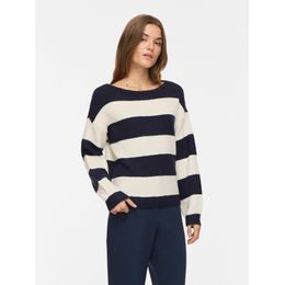 Vila Pullover 'VIJOLA' Damen Gr&ouml;&szlig;e S dunkelblau / offwhite
