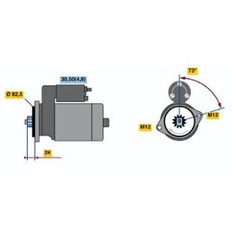 Bosch Starter 0986021630 f&uuml;r Mercedes VW