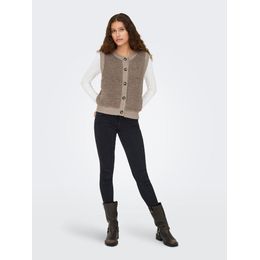 Jacqueline de Yong JDY Pullunder in Beige - 14% | Gr&ouml;&szlig;e S | Damen-pullover-cardigans