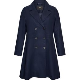 ZIZZI Between-Seasons Coat 'Mava' female size 11XL/12XL Navy