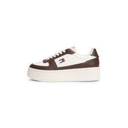 Tommy Jeans Sneaker 'ARCHIVE 98' Damen Gr&ouml;&szlig;e 41 schoko / wei&szlig; Sommerschuhe