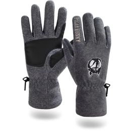 Polar Husky Handschuhe 'Lhotse' Herren Gr&ouml;&szlig;e XL grau / schwarz / wei&szlig;
