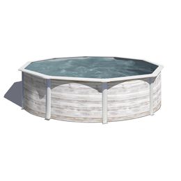 GRE Stahlwandpool-Set 'Nordic' &Oslash; 460 x 120 cm mit Sicherheitsleiter und Sandfilteranlage