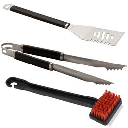 Char-Broil Grillbesteck-Set Edelstahl 3-teilig