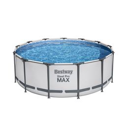 Bestway Frame-Pool-Set 'Steel Pro Max' &Oslash; 396 x 122 cm mit Sicherheitsleiter und Filterpumpe