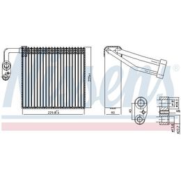 NISSENS Verdampfer, Klimaanlage 92297 f&uuml;r Ford Volvo