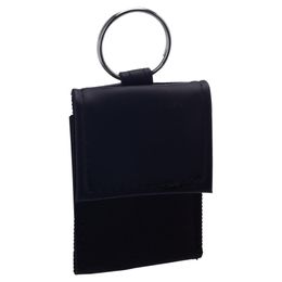 Mini-Brieftasche mit Ring schwarz