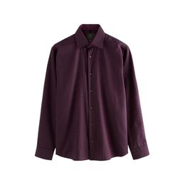 next Button Up Shirt male size XXXL Aubergine / Burgundy