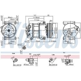 NISSENS Kompressor, Klimaanlage 890211 f&uuml;r Fiat