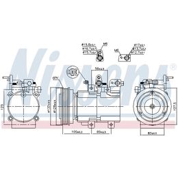 NISSENS Kompressor, Klimaanlage 89238 f&uuml;r HYUNDAI KIA