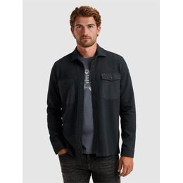 PME-Legend Pme Legend Hemd 'Shirt jacket with waffle texture' Herren Gr&ouml;&szlig;e L dunkelblau
