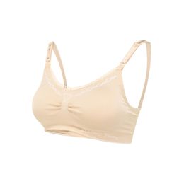 MAGIC BODYFASHION Umstand Still-BH 'Fancy Mommy' Damen Gr&ouml;&szlig;e 90 beige / wei&szlig;