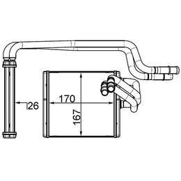 Mahle W&auml;rmetauscher, Innenraumheizung ah198000s f&uuml;r Ford