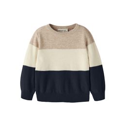 name it Pullover 'NMMVOHAN' Jungen Gr&ouml;&szlig;e 92 creme / kitt / dunkelblau