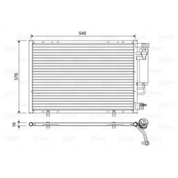 Valeo Kondensator, Klimaanlage 822613 f&uuml;r Ford