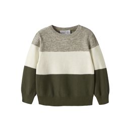name it Pullover Jungen Gr&ouml;&szlig;e 110 beige / grau / gr&uuml;n