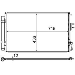 Mahle Kondensator, Klimaanlage ac868000s f&uuml;r KIA