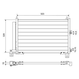Valeo Kondensator, Klimaanlage 814403 f&uuml;r Ford ASIA & OCEANIA MAZDA