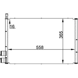 Mahle Kondensator, Klimaanlage ac298000s f&uuml;r Ford MAZDA