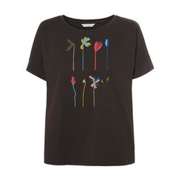 TATUUM Shirt 'Monki' female size S Light blue / Dark brown / Green / Pink