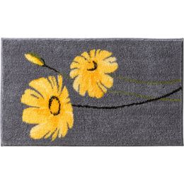 Grund unisex Badgarnitur grau-gelb Gr&ouml;&szlig;e 50x90 cm - rechteckig