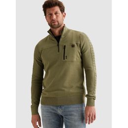 PME-Legend Pme Legend Pullover 'Pullover with half zipper' Herren Gr&ouml;&szlig;e XL gr&uuml;n