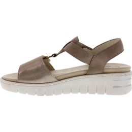 Reflexan Damen Sandale mit Klettverschluss beige Gr&ouml;&szlig;e 37