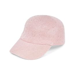 styleBREAKER Cap 'Gewebtes Baseball Cap Pailletten' Damen Gr&ouml;&szlig;e 54/64 ros&eacute;