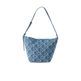Calvin Klein Schultertasche Damen Gr&ouml;&szlig;e One Size blue denim / wei&szlig;