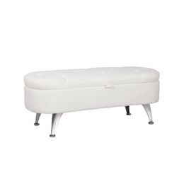 HOMCOM Sitzbank in Wei&szlig; 114L x 47B x 46,5H cm | Gr.: onesize