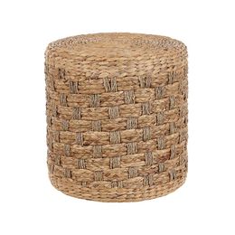 Beliani Pouf BASSLET in Naturfarben/Beige - (W) 40 x (H) 40 x (L) 40 cm | Gr.: onesize