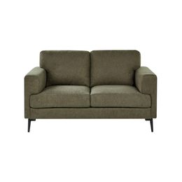 Beliani 2-Sitzer Sofa LOUSTO in Gr&uuml;n/Schwarz - (W) 156 x (H) 85 x (L) 65 cm | Gr.: onesize
