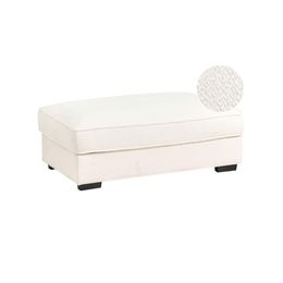 Beliani Ottomane RENDERS in Wei&szlig;/Schwarz - (W) 114 x (H) 44 x (L) 70 cm | Gr.: onesize