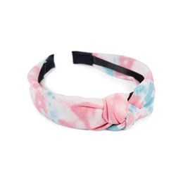 styleBREAKER Haarschmuck 'Stoff Haarreif Batik Farbverlauf' Damen Gr&ouml;&szlig;e One Size koralle