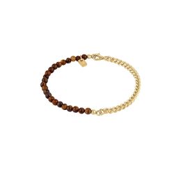 Kuzzoi Armband 'Tigers Eye' Herren Gr&ouml;&szlig;e 23 braun / gold