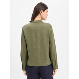 Marie Lund Leinenbluse Emma in oliv - 0008 | Gr.: 36