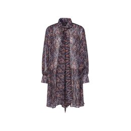 Seidensticker Dress 'September Drop 252' female size 38 Dark blue / Brown / Wine red