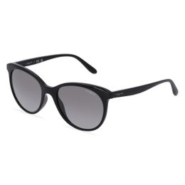 Vogue eyewear VO5453S | Damen-Sonnenbrille | Fassung: Vollrand, Panto, Kunststoff, Schwarz | Glasfarbe: Grau Verlaufend