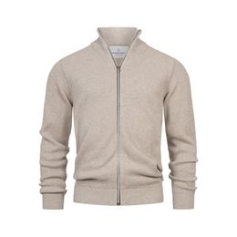 Kronstadt Knit Cardigan 'Erik' male size XL mottled beige