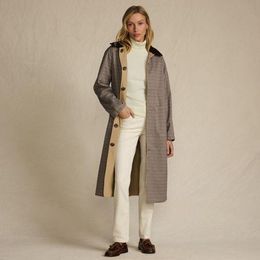 LANDS' END Wendbarer Trenchcoat mit G&uuml;rtel f&uuml;r Damen, Damen, size: regular, Beige, Polyester/Polyester-Mischung, by Lands' End