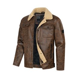 INDICODE Jeans &Uuml;bergangsjacke 'INVados' Herren Gr&ouml;&szlig;e XL braun Sommerjacke