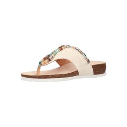 Think! T-Bar Sandals 'Julia' female size 39 Cream / Aqua / Brown / Gold