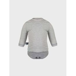 Organicera Strampler/Body Jungen Gr&ouml;&szlig;e 92 grau