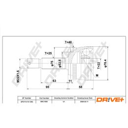 DR!VE+ Gelenksatz, Antriebswelle dp2110101262 f&uuml;r HYUNDAI KIA