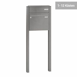 LEABOX freistehende Briefkastenanlage mit Sprechfeld in RAL - LEA3 (1-12-fach)