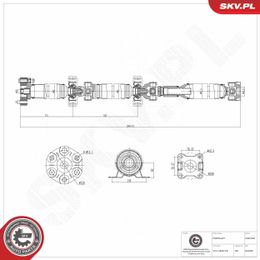 ESEN SKV Gelenkwelle, Achsantrieb hinten 76SKV203 f&uuml;r Ford